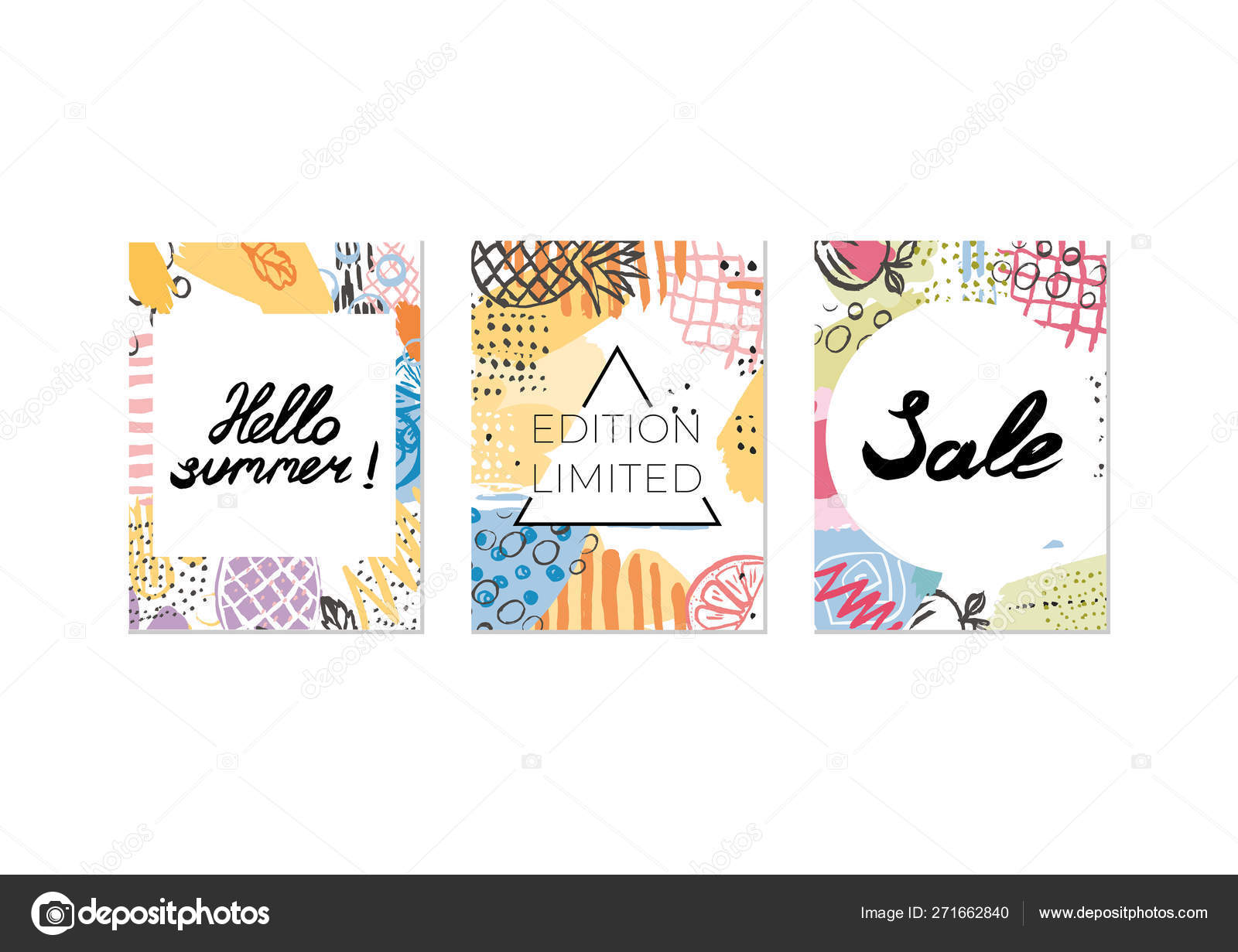 Advertisement cards collection Stock Vector Image by ©istryistry #271662840