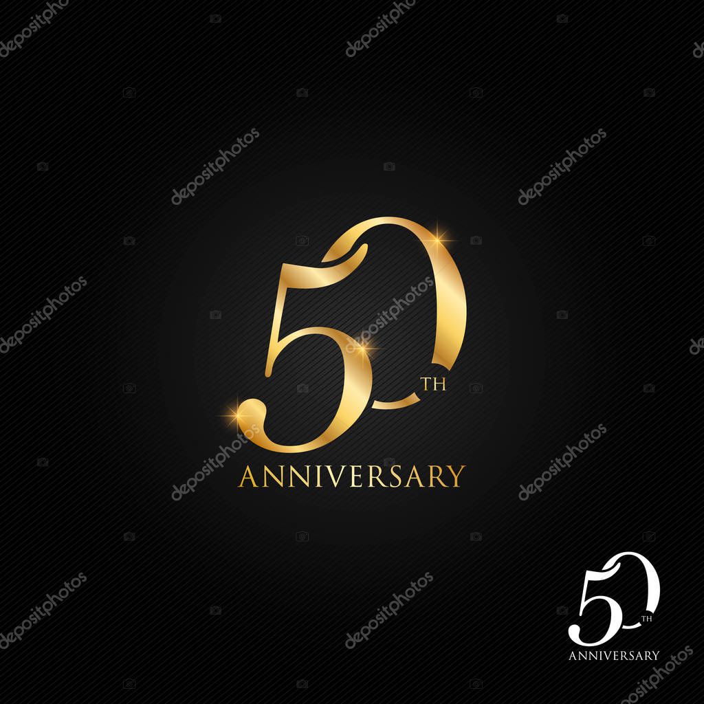 50 a os logotipo aniversario, icono y vector de s mbolo ilustraci n 2024