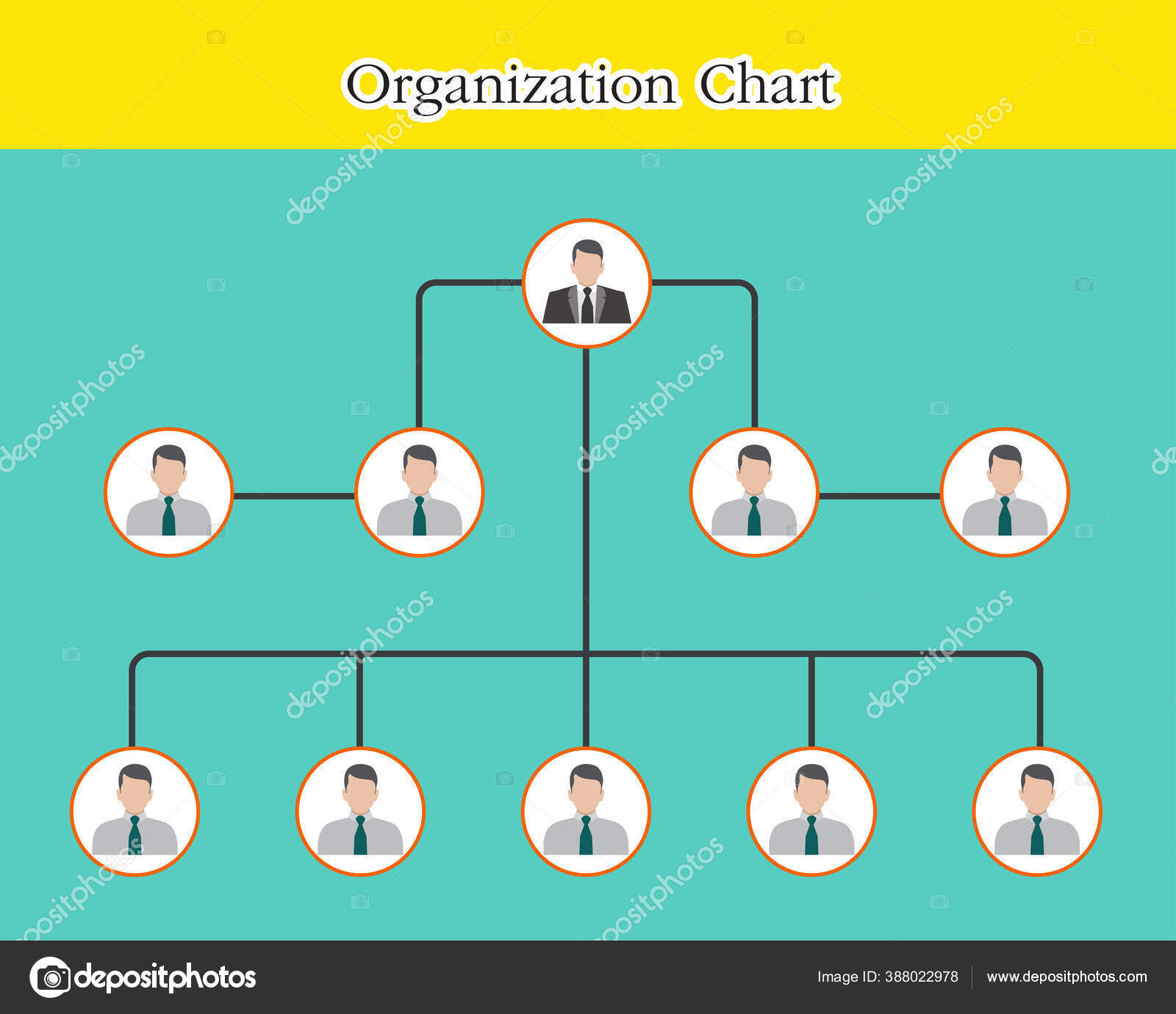 Organization Chart Info Graphics Vector Design Stock Vector Image by ...