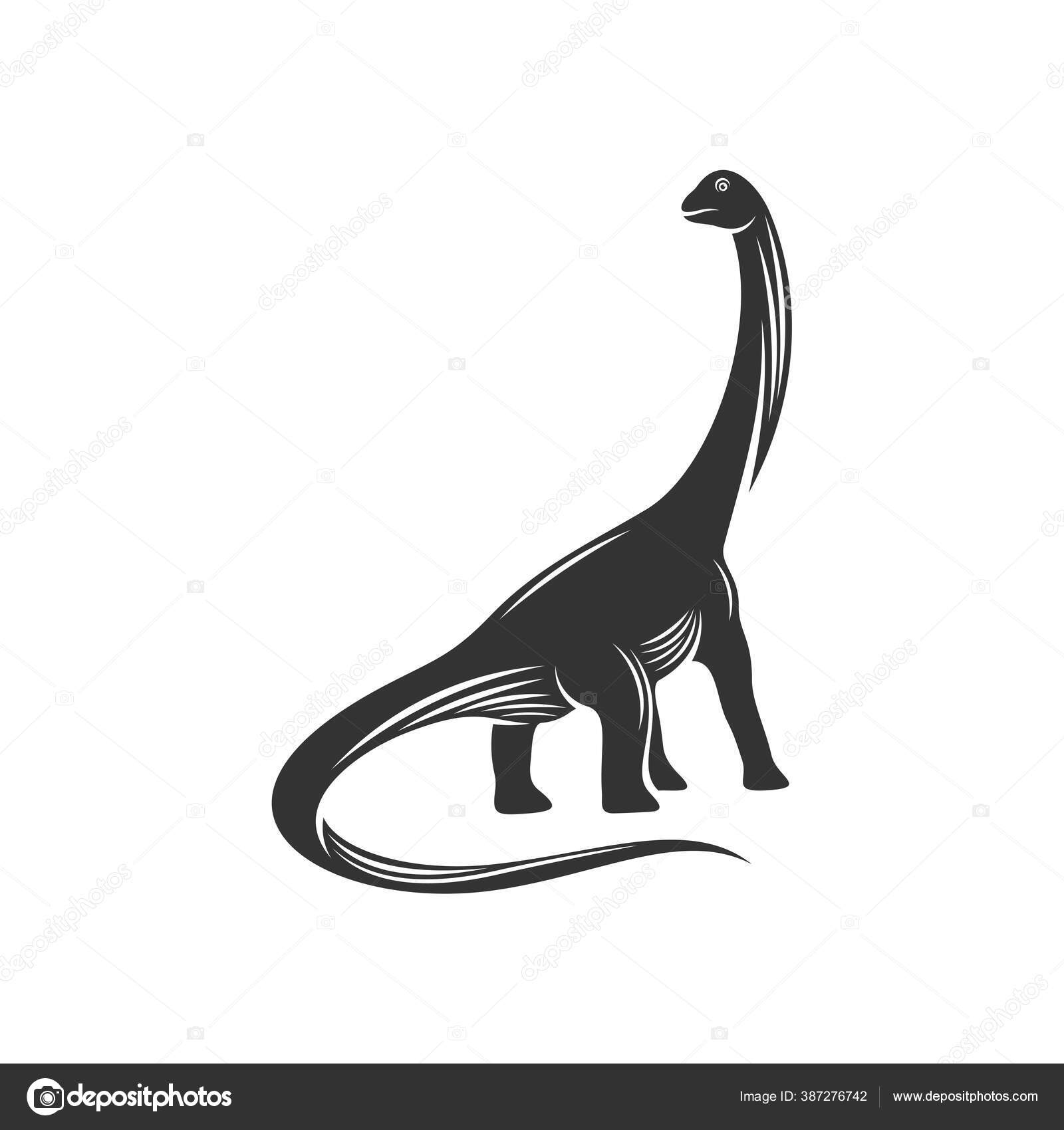 Brontosaurus Logo Design Vector Icon Symbol Template Illustration Stock Vector Image by ©ssports ...