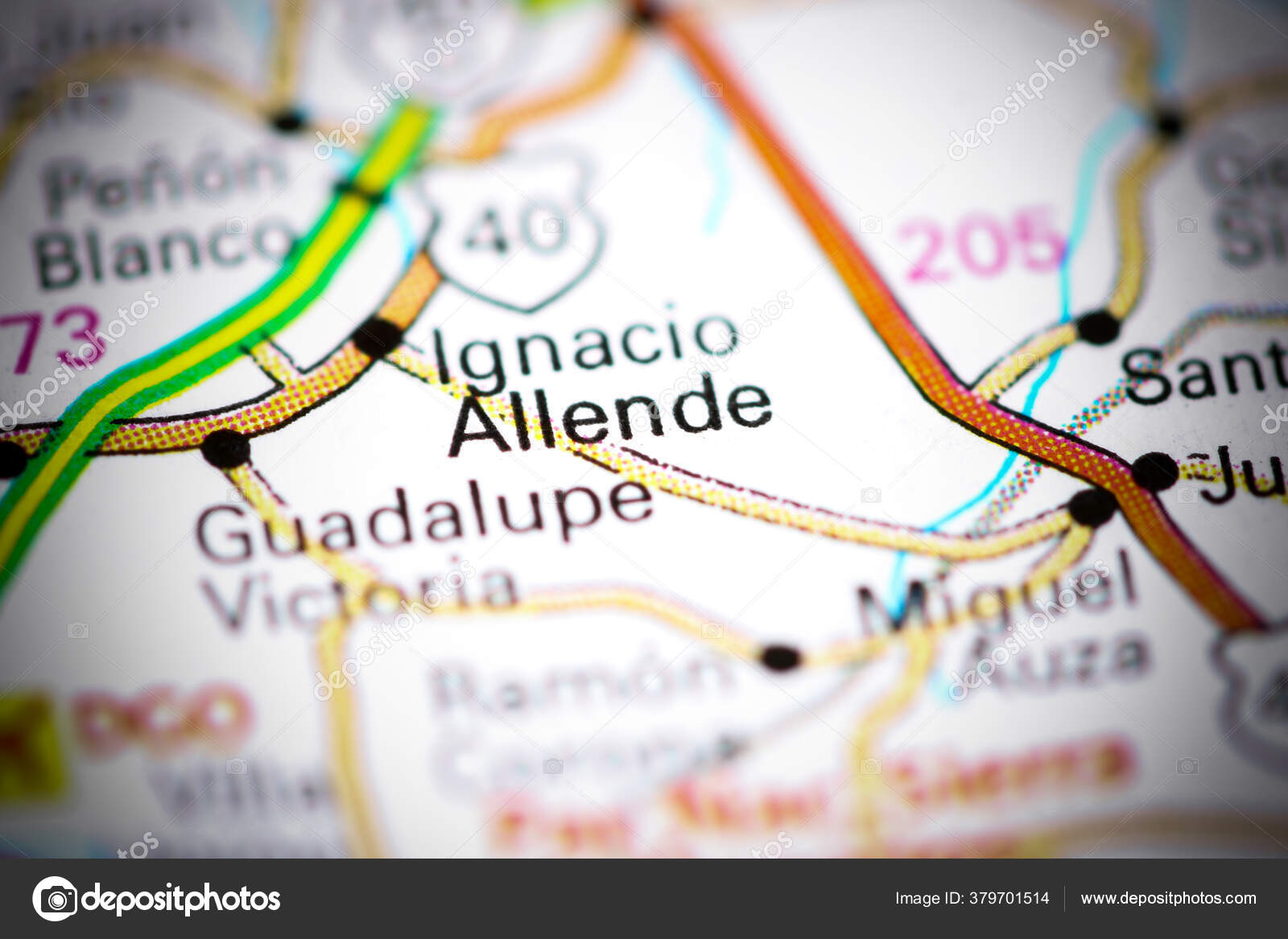 Ignacio Allende Mexico Map Stock Photo by ©aliceinwonderland2020 379701514