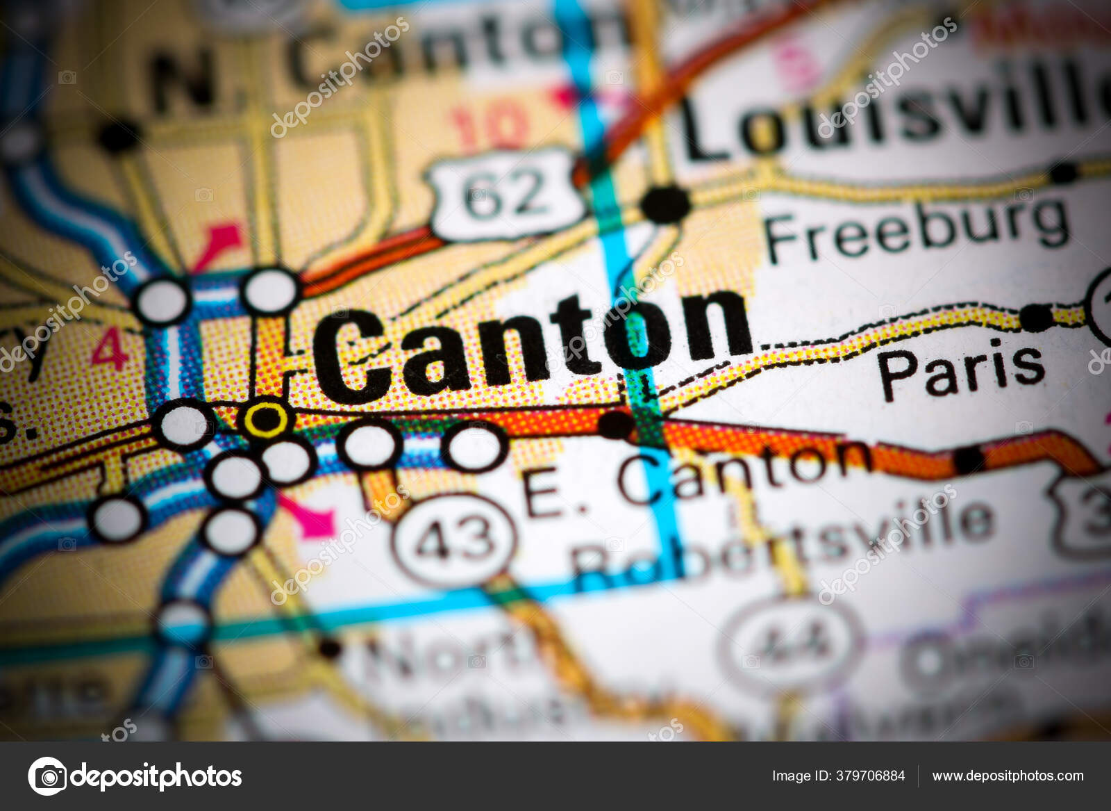 Canton Ohio Us Map