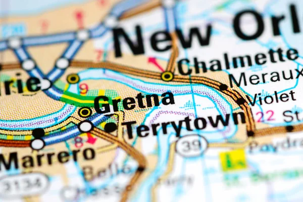 Gretna Louisiana Usa Map Stock Photo by ©aliceinwonderland2020 379680054