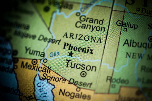 Phoenix Arizona Estados Unidos Mapa — Foto de stock #415136250 ...