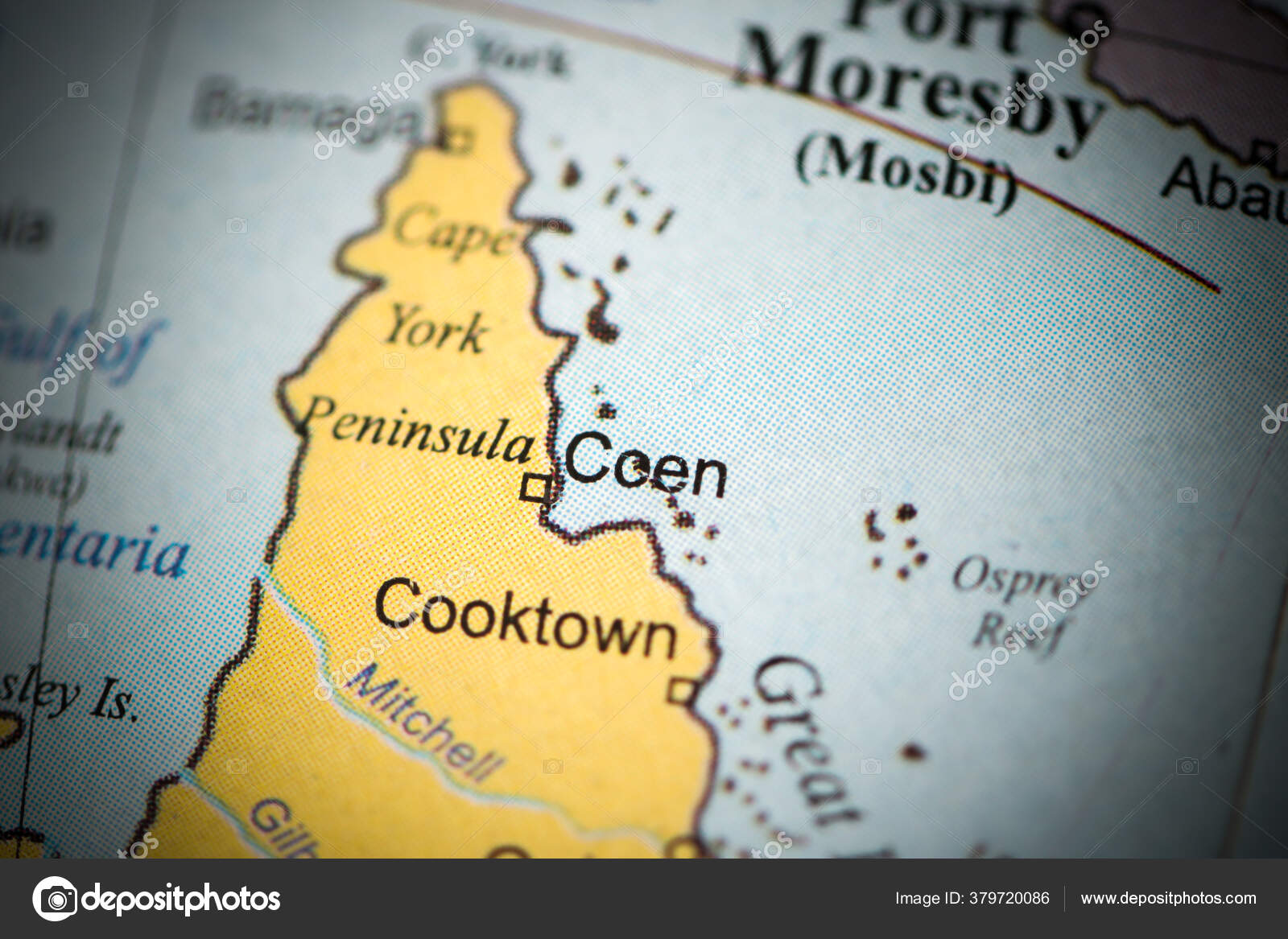 Coen Australia Geography Map Stock Photo by ©aliceinwonderland2020 ...