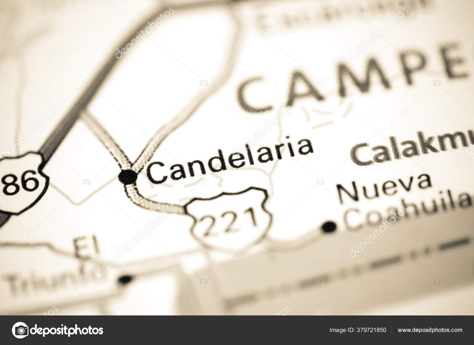 Candelaria México Mapa: fotografía de stock © aliceinwonderland2020 ...