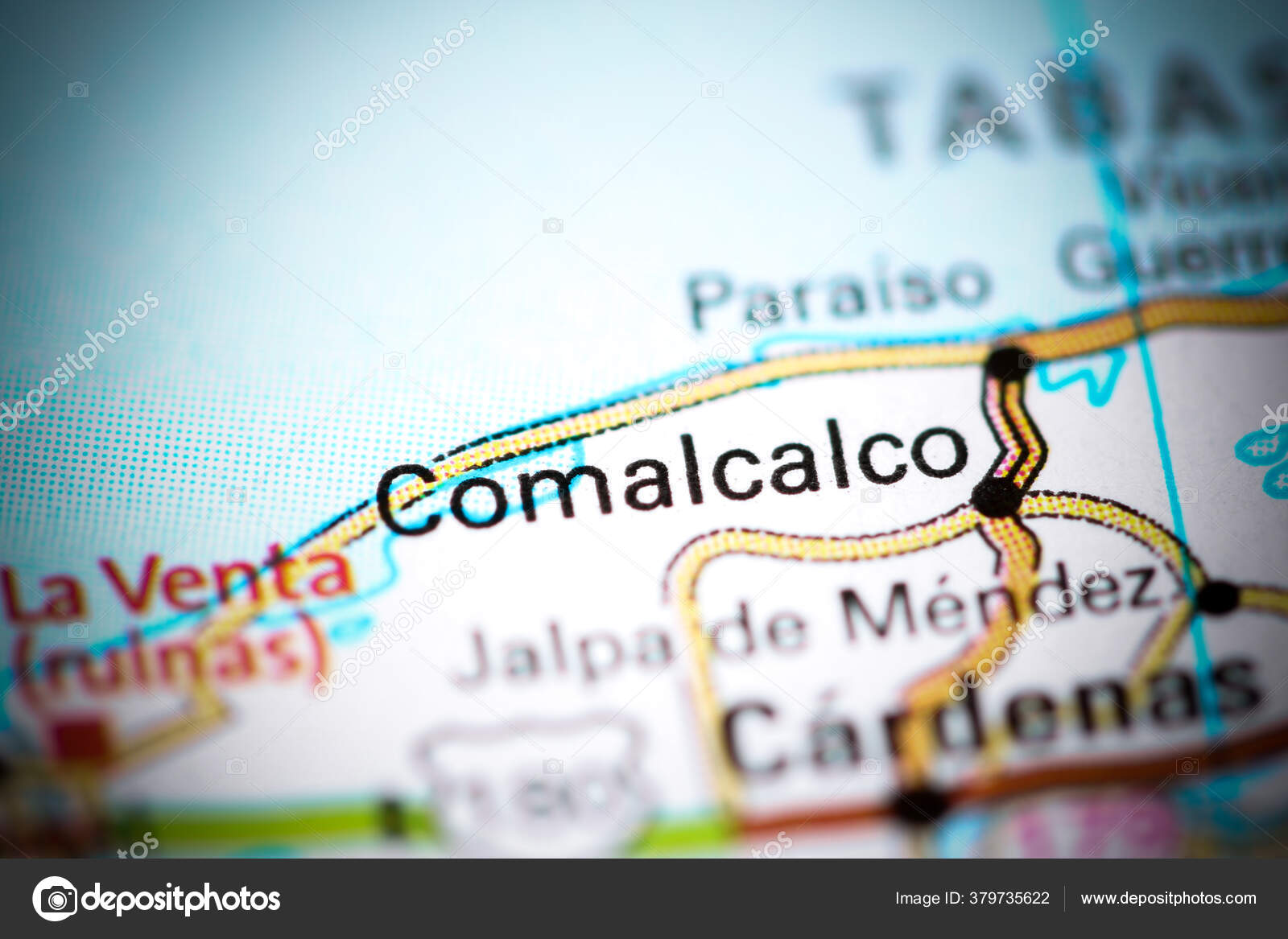 Comalcalco Mexico Map — Stock Photo © aliceinwonderland2020 #379735622