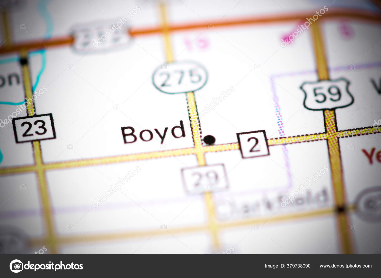 Boyd Minnesota Usa Map — Stock Photo © aliceinwonderland2020 #379738090