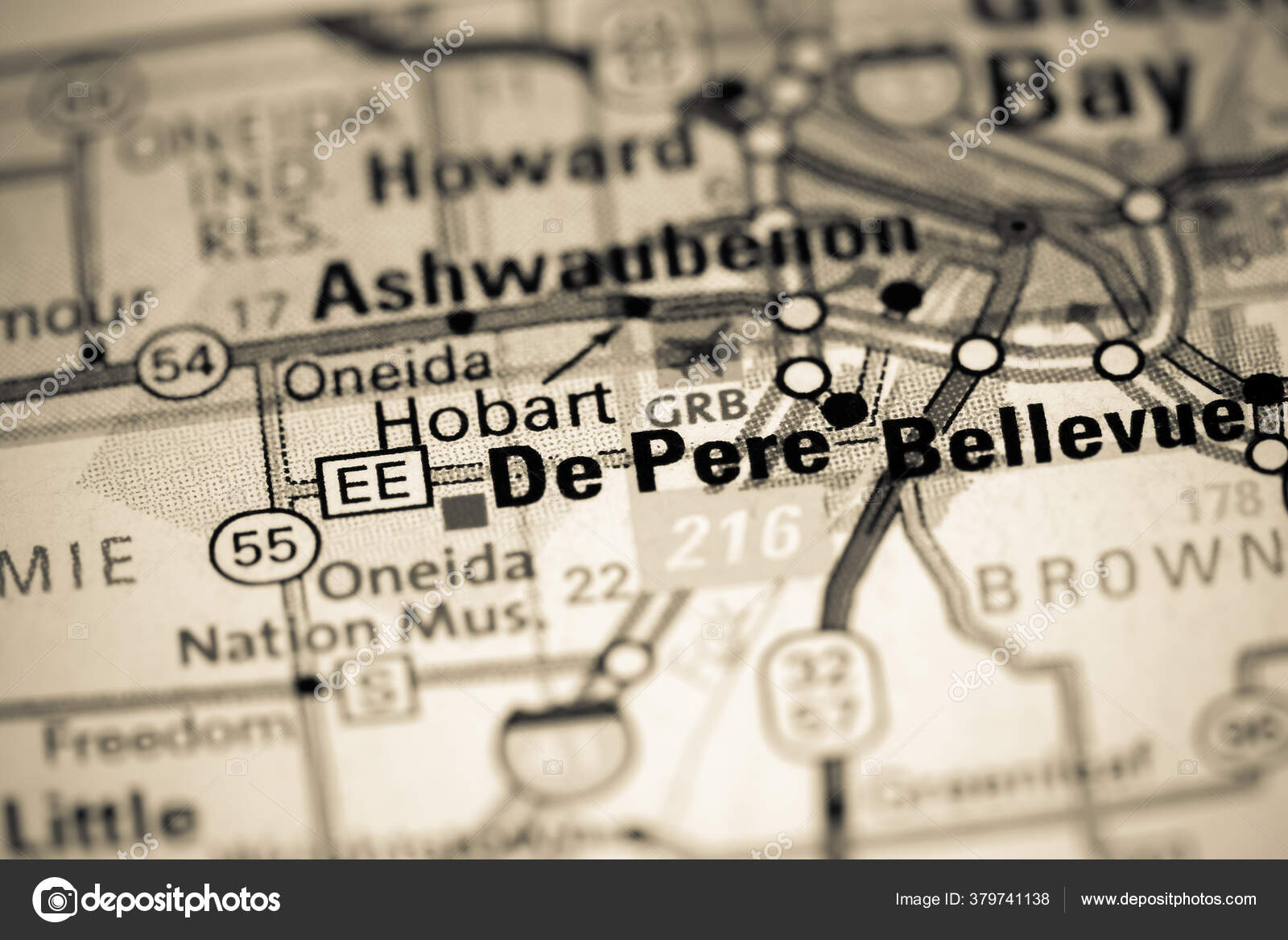 Pere Wisconsin Usa Map Stock Photo by ©aliceinwonderland2020 379741138