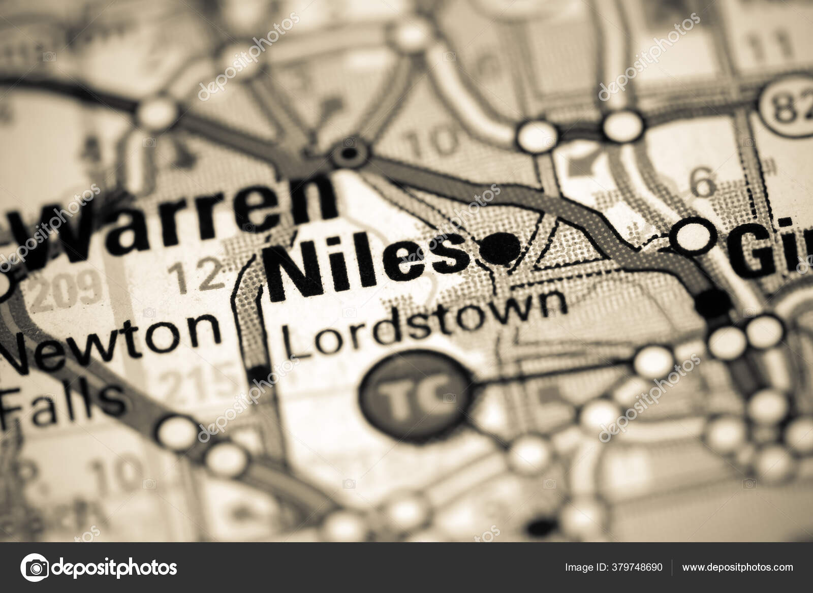 Niles Ohio Usa Map — Stock Photo © aliceinwonderland2020 #379748690