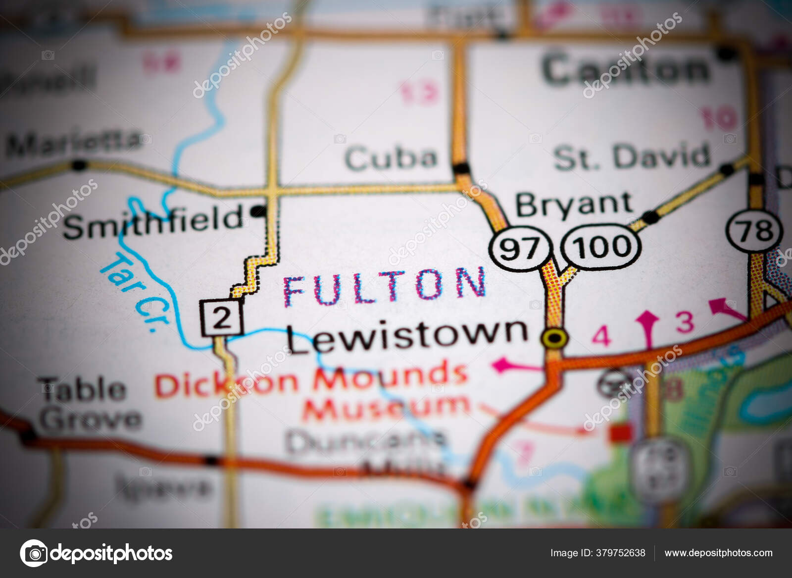 Fulton Illinois Usa Map Stock Photo by ©aliceinwonderland2020 379752638