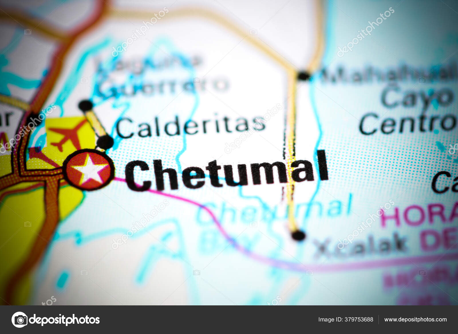 Chetumal México Mapa: fotografía de stock © aliceinwonderland2020 ...