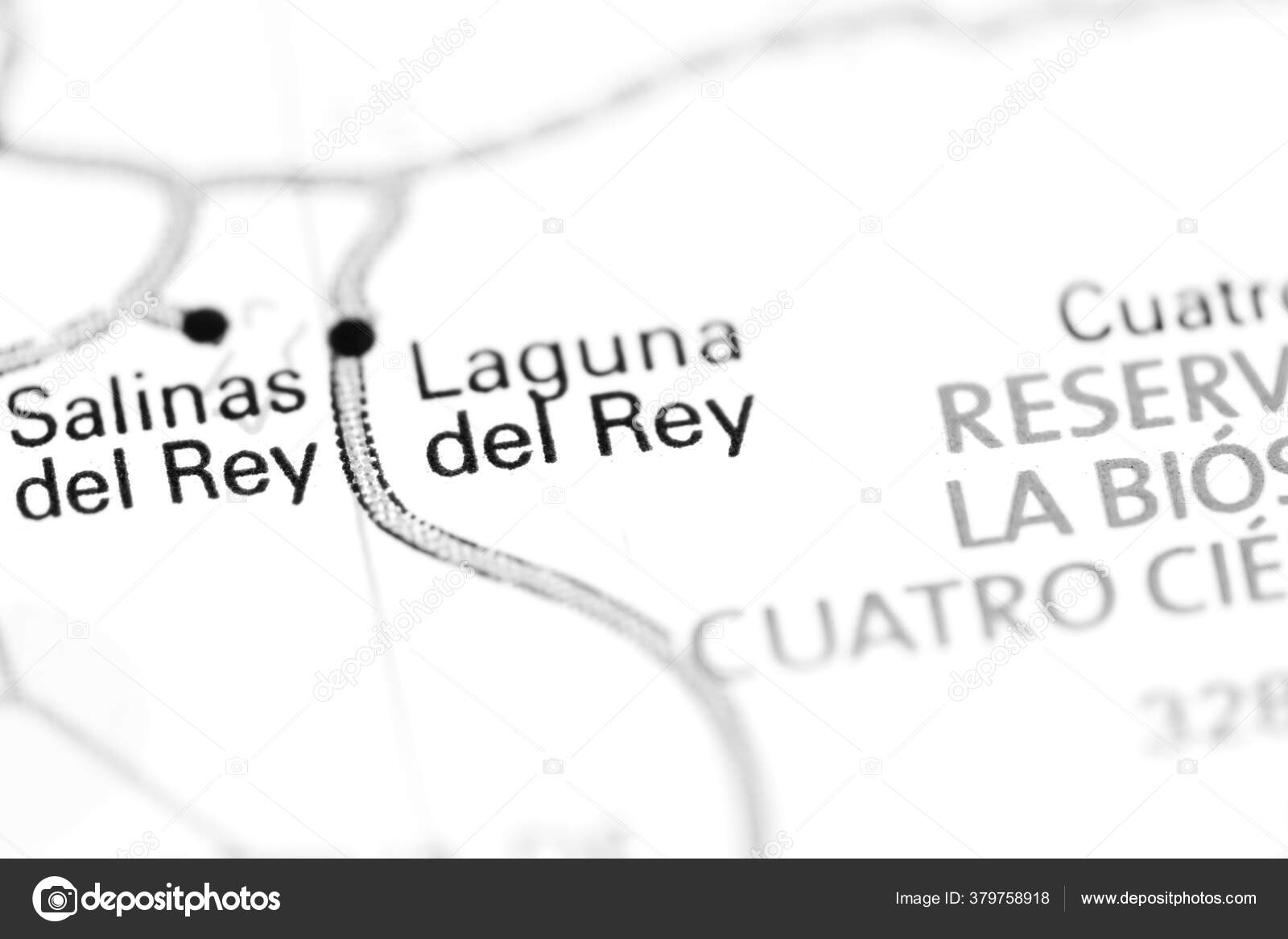 Laguna Del Rey Mexico Map Stock Photo by ©aliceinwonderland2020 379758918