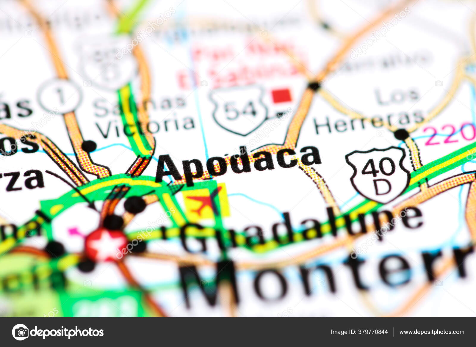 Apodaca Mexico Map Stock Photo by ©aliceinwonderland2020 379770844