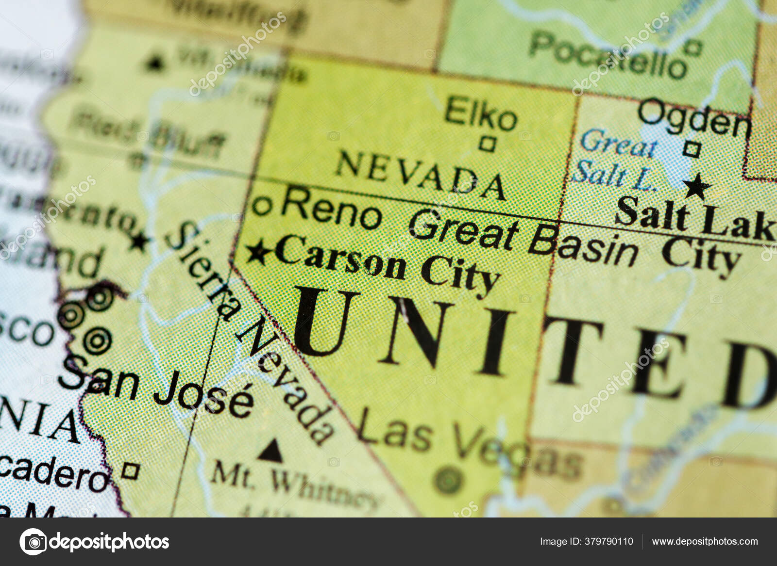 Carson City Usa Geography Map Stock Photo by ©aliceinwonderland2020 ...