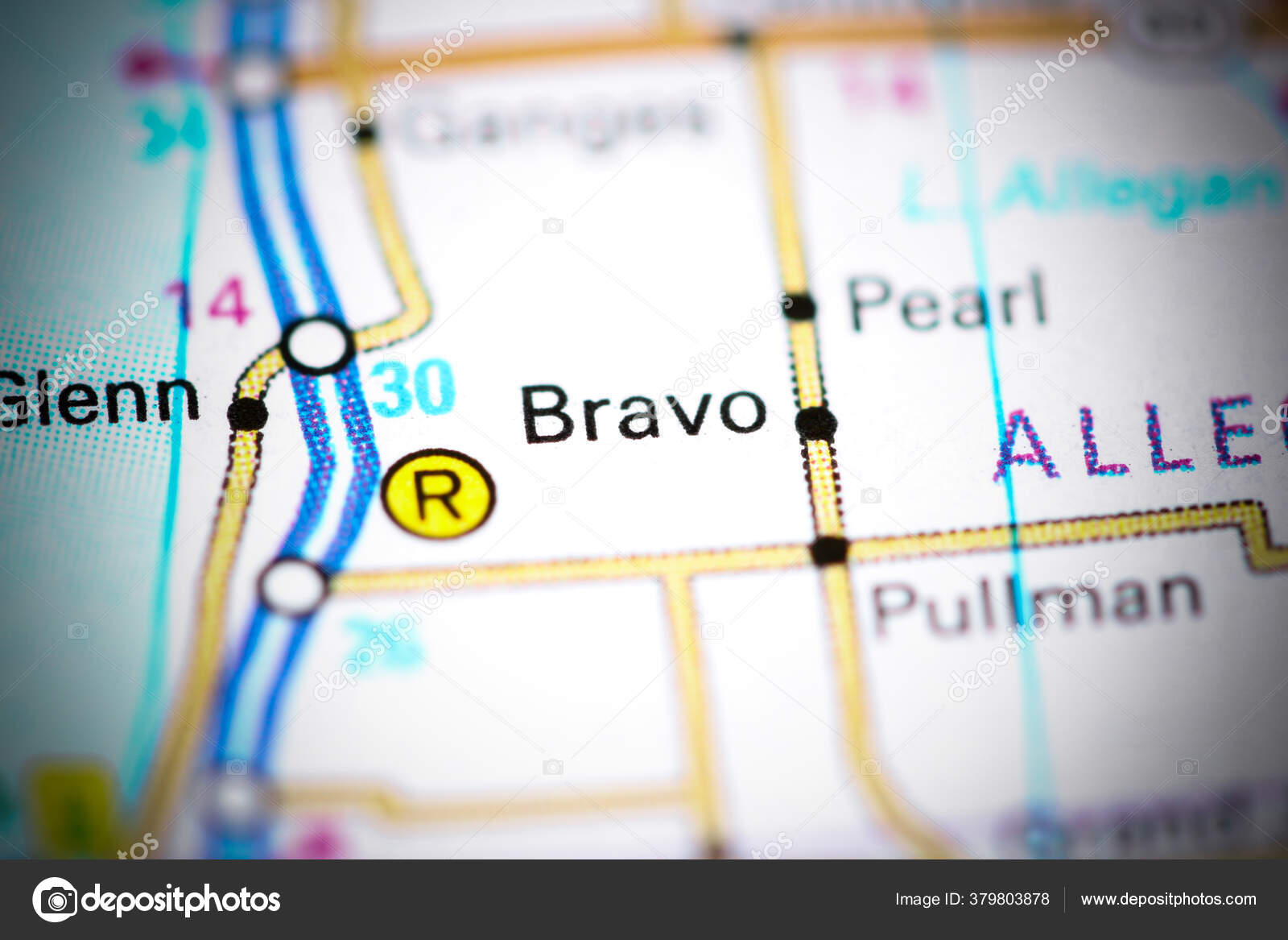 Bravo Michigan Usa Map — Stock Photo © aliceinwonderland2020 #379803878