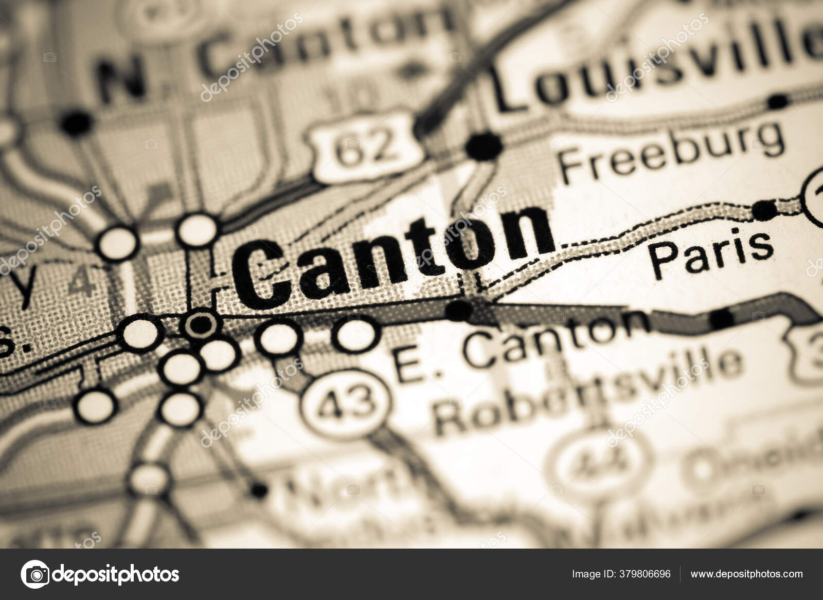 Canton Ohio Us Map