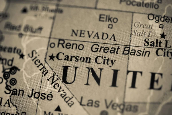 Carson City Usa Geography Map Stock Photo by ©aliceinwonderland2020 ...