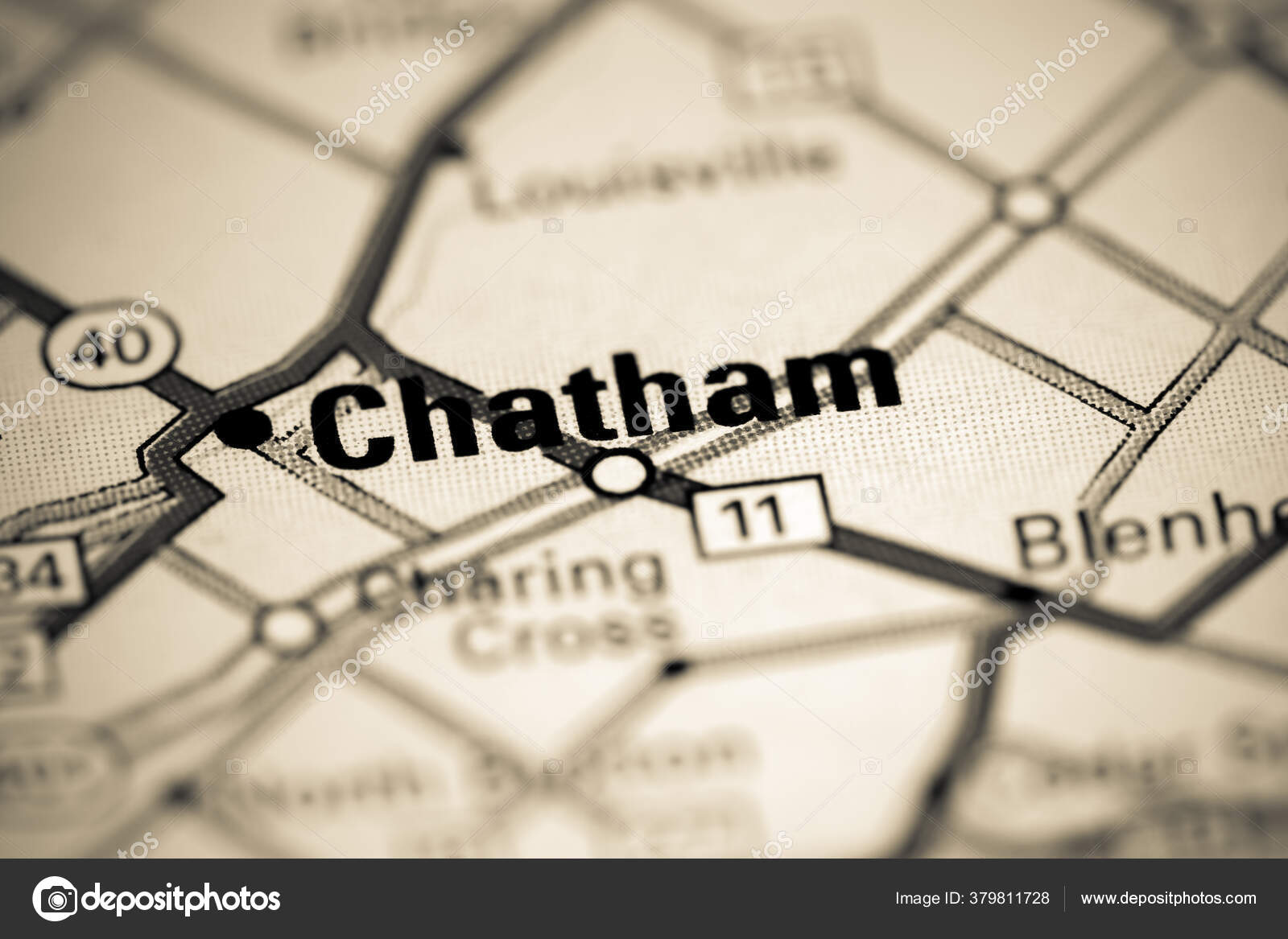 Chatham Canada Map Stock Photo by ©aliceinwonderland2020 379811728