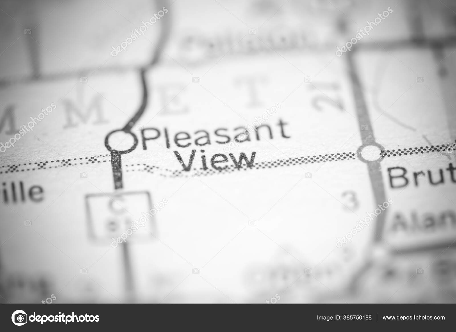 Vista Agradable Michigan Eeuu Mapa Geográfico: fotografía de stock ...