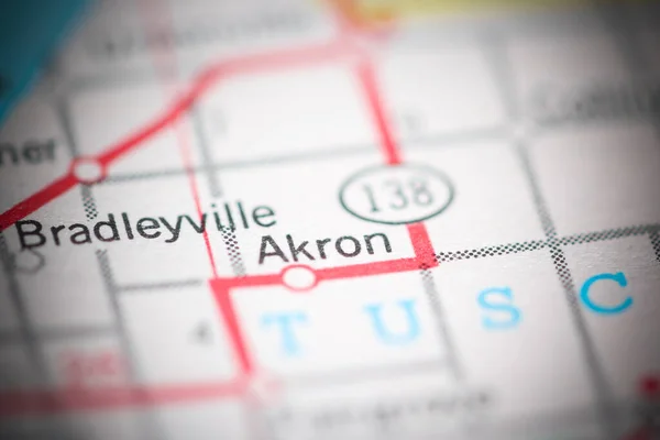Akron Usa Map — Stock Photo © aliceinwonderland2020 #414772238
