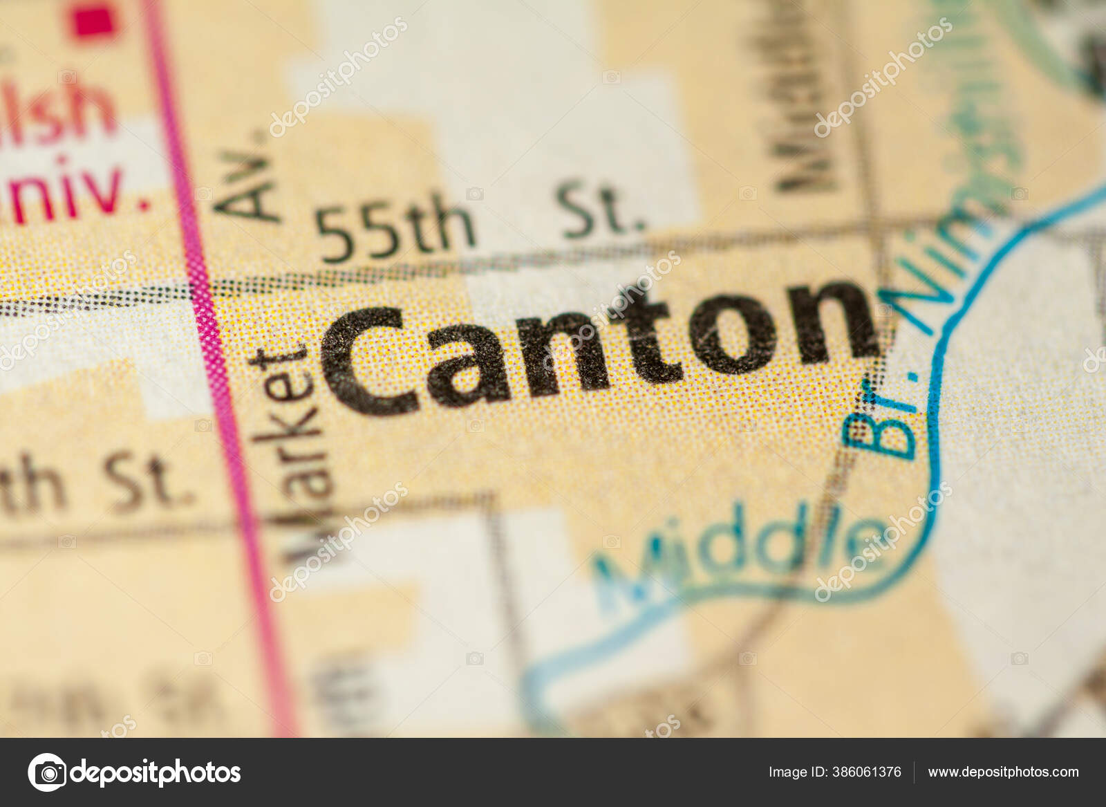 Canton Ohio Us Map