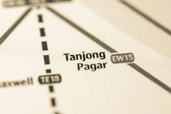 Tiong Bahru Station Singapore Metro Map Stock Photo by ...