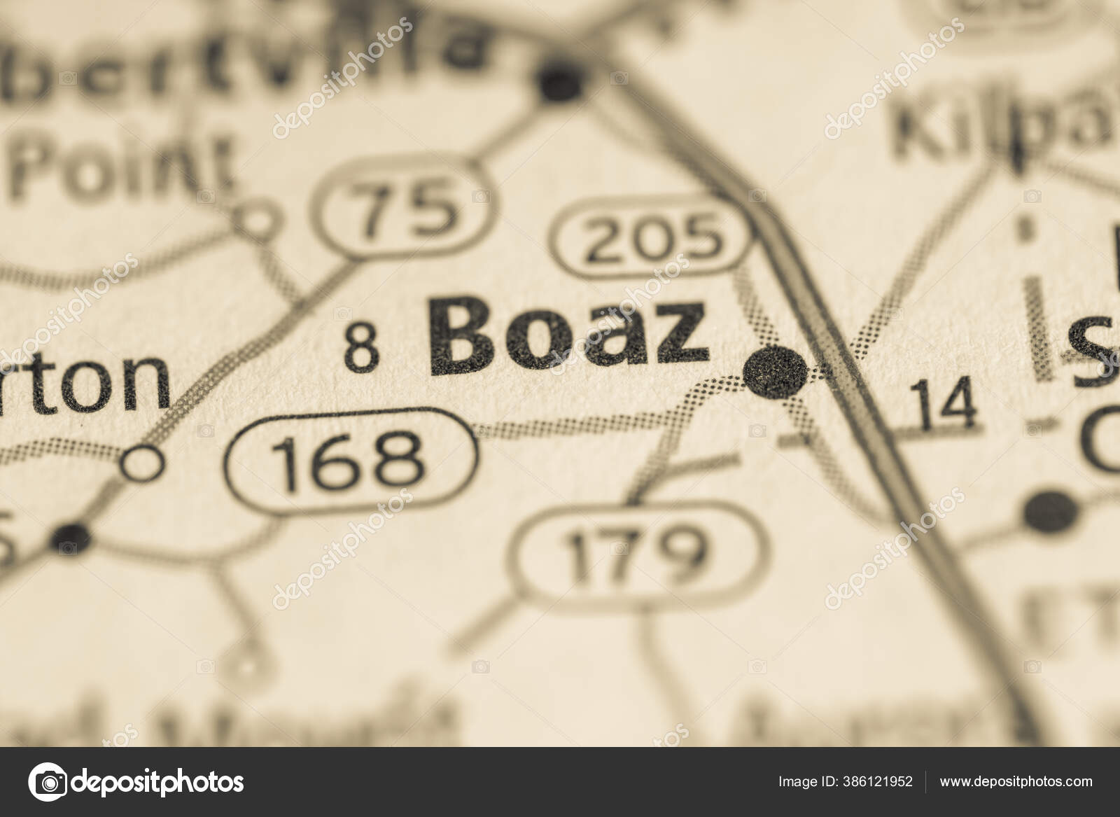 Boaz Alabama Usa Map Stock Photo by ©aliceinwonderland2020 386121952