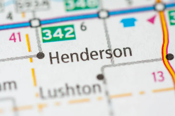 Henderson Iowa Usa Map — Stock Photo © aliceinwonderland2020 #379778588