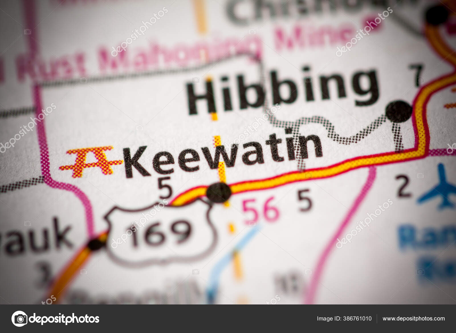 Keewatin Minnesota Usa Map — Stock Photo © aliceinwonderland2020 #386761010