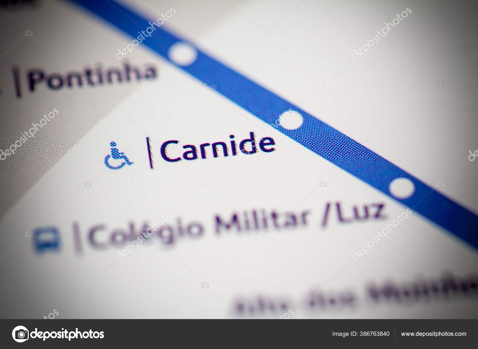 Carnide Station Lisbon Metro Map — Stock Photo © aliceinwonderland2020 ...