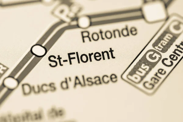 Estación Saint Christophe Mapa Del Metro Strasbourg — Foto de stock ...