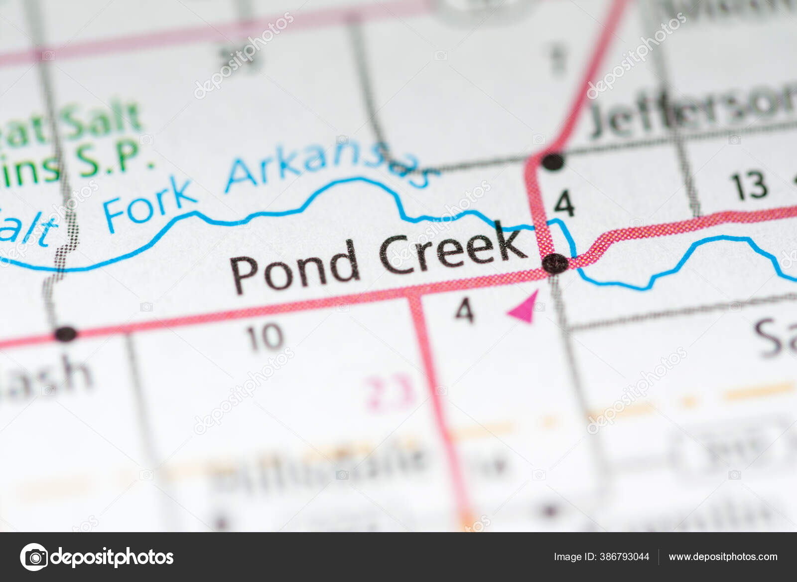 Pond Creek Map