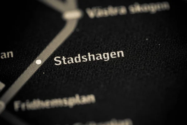 Estación Radhuset Mapa Del Metro Estocolmo: fotografía de stock ...