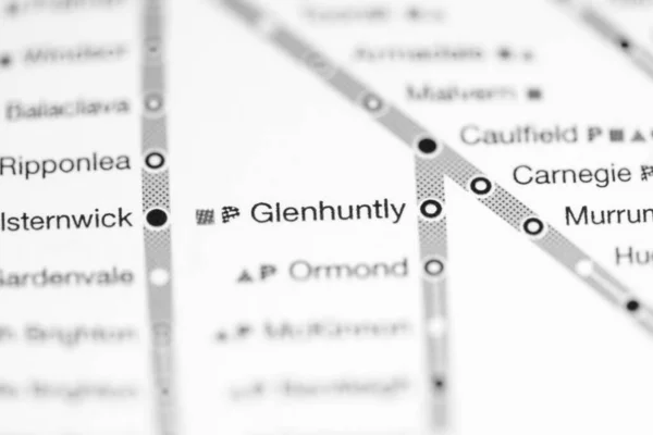 Glenroy Station Melbourne Metro Map — Stock Photo ...