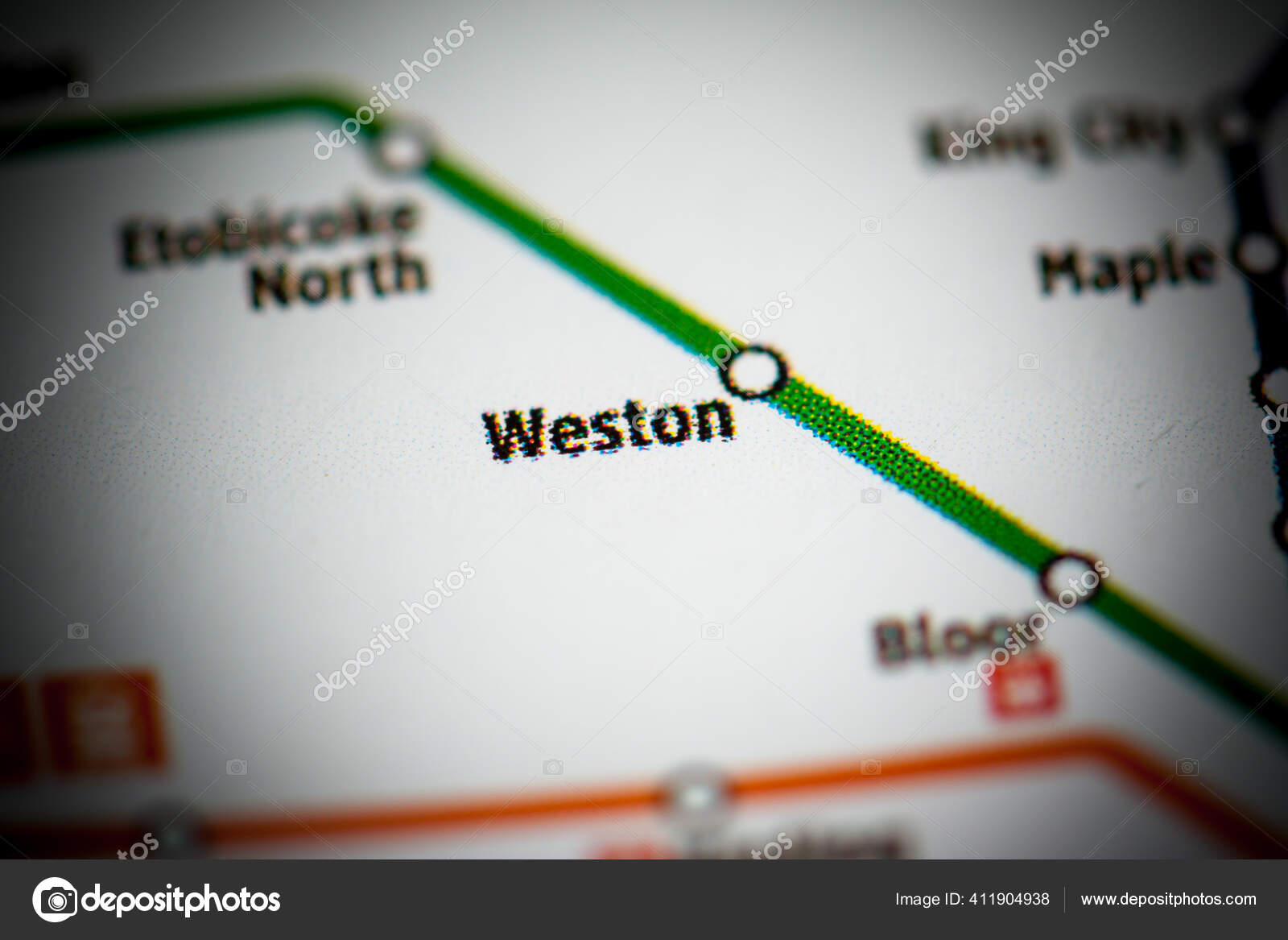 Weston Station Toronto Metro Map — Stock Photo © aliceinwonderland2020 ...