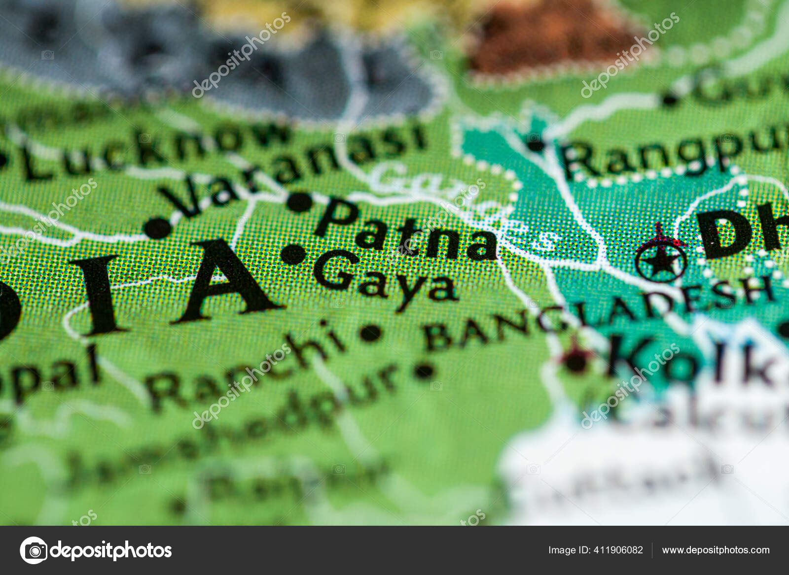Patna India Geographical Map Stock Photo by ©aliceinwonderland2020 ...