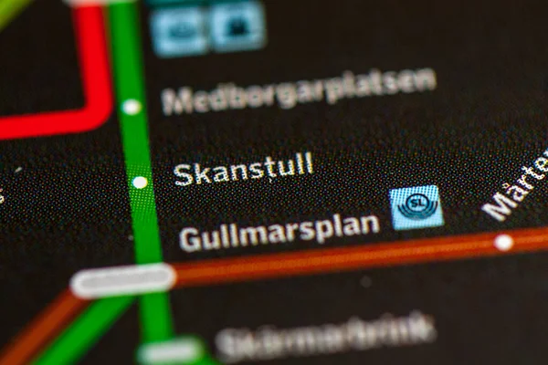 Estación Karsta Mapa Del Metro Estocolmo — Foto de stock #411949864 ...