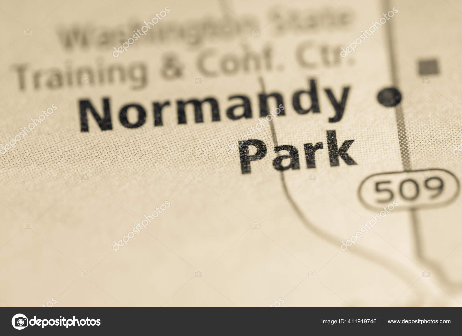Normandy Park Washington Usa Map Stock Photo by ©aliceinwonderland2020 ...