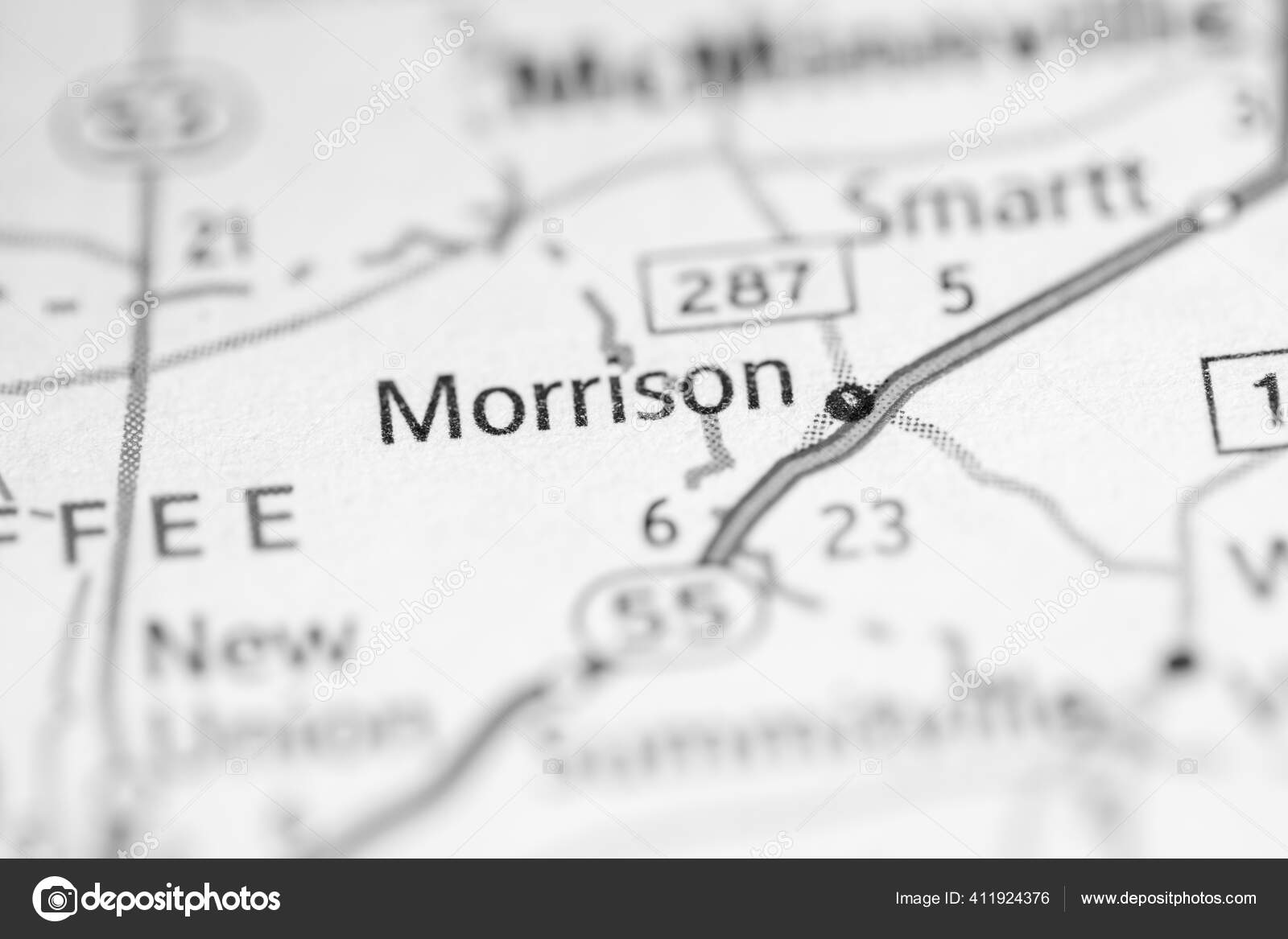 Morrison Tennessee Usa Map Stock Photo by ©aliceinwonderland2020 411924376