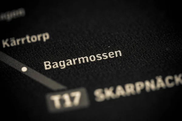 Estación Radhuset Mapa Del Metro Estocolmo: fotografía de stock ...