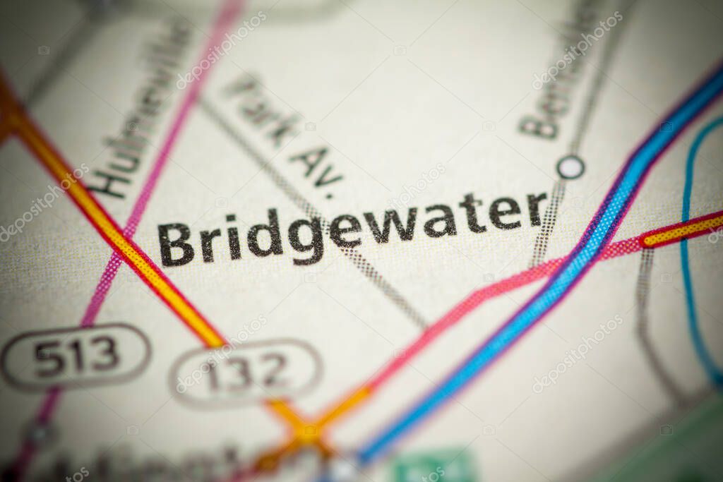 Bridgewater. Pennsylvania. Estados Unidos. Mapa de carreteras Concepto 2022