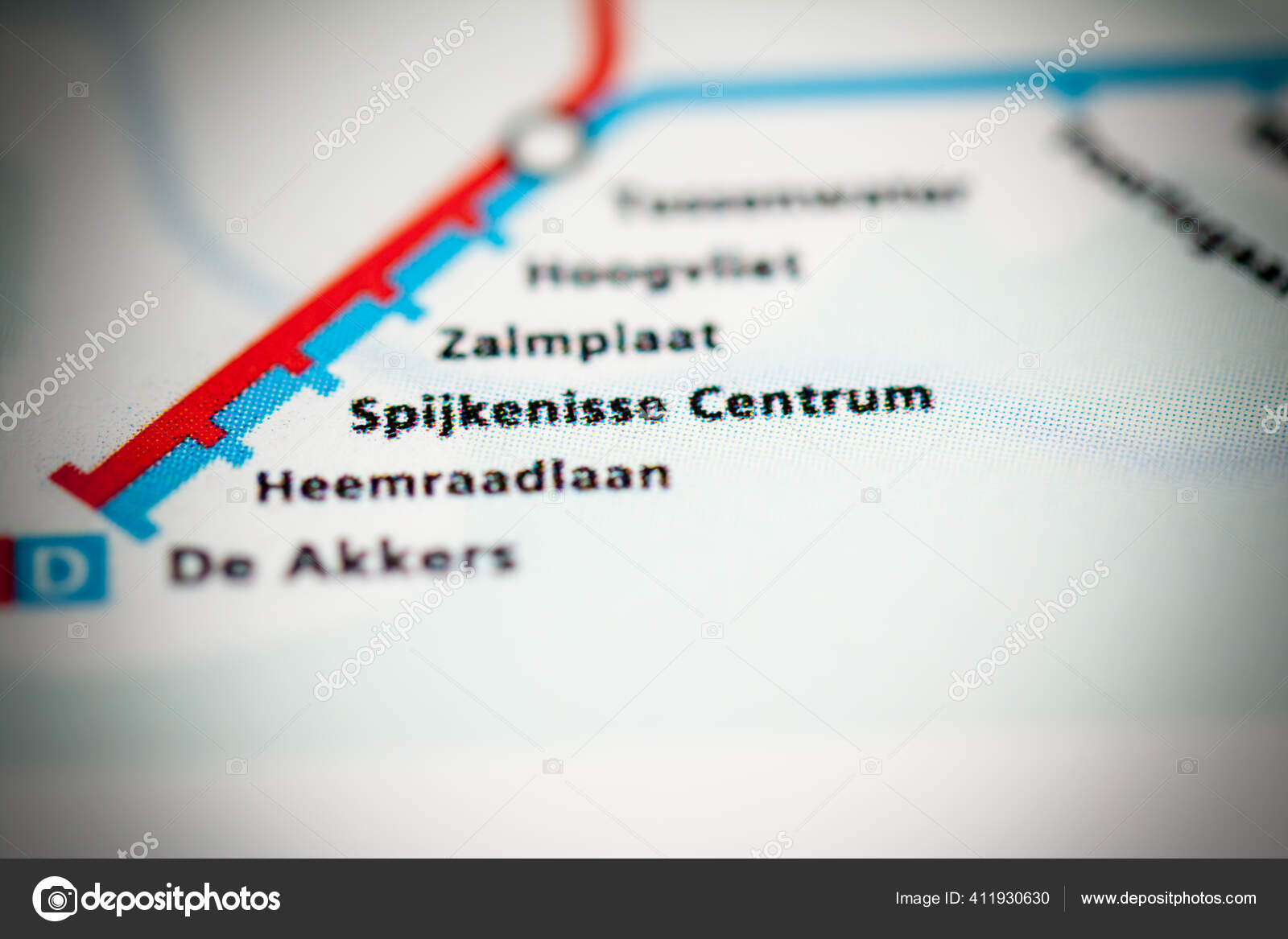 Estação Centrum Spijkenisse Mapa Metro Roterdão — Foto ...