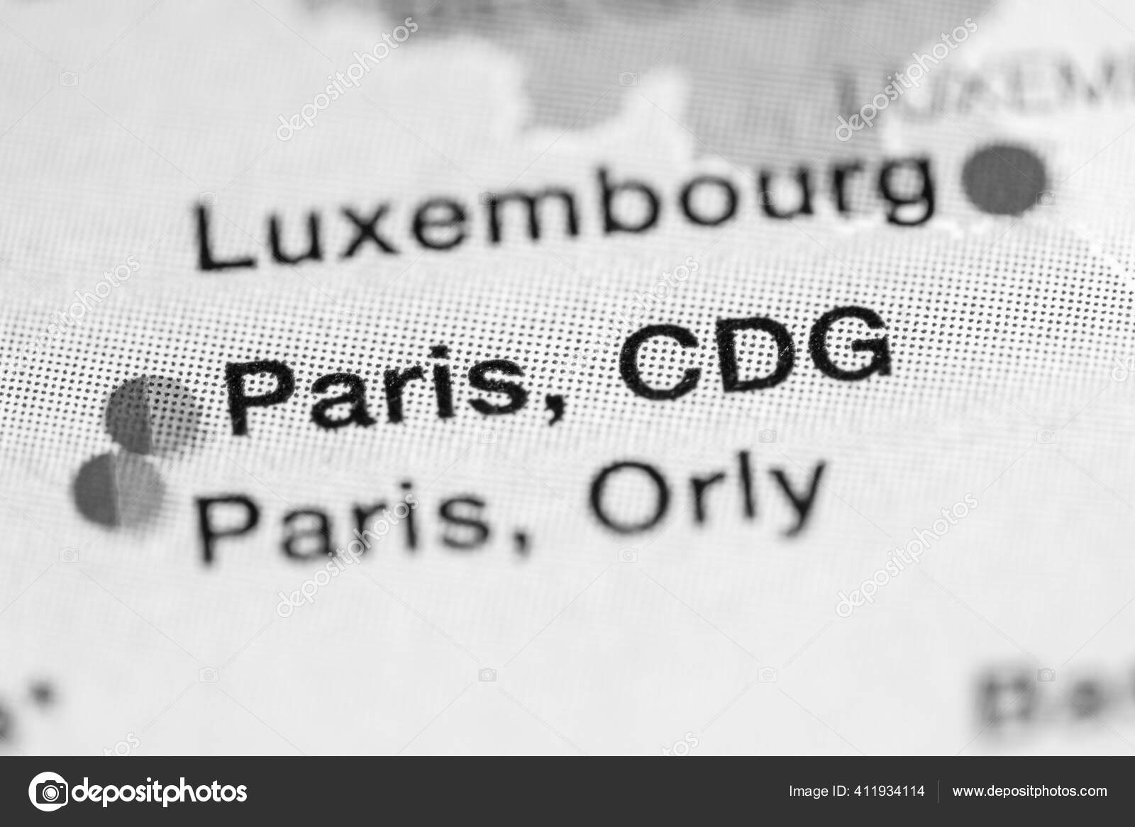 Paris Cdg France Metro Map View Stock Photo by ©aliceinwonderland2020 ...