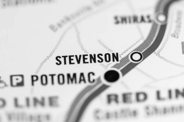 Stevens Station Singapore Metro Map — Stock Photo ...