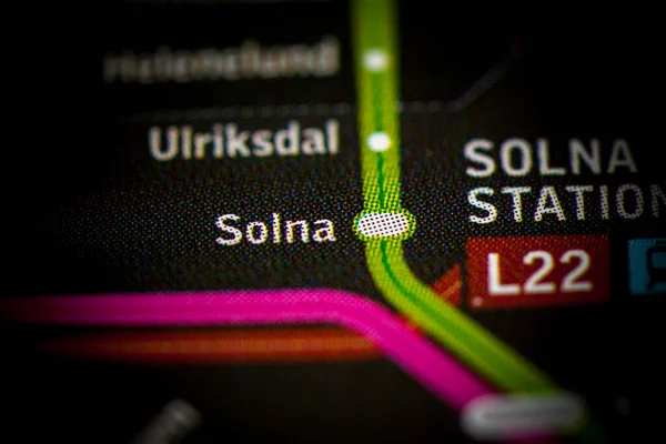 Estación Karsta Mapa Del Metro Estocolmo — Foto de stock #411949864 ...