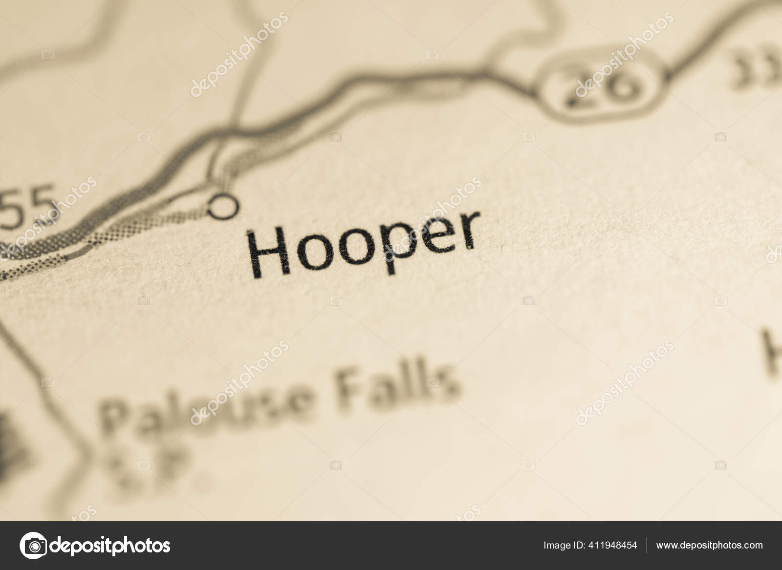 Hooper Washington Usa Map Stock Photo by ©aliceinwonderland2020 411948454