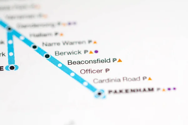 Seaburn Station. Newcastle Metro map. — Stock Photo ...