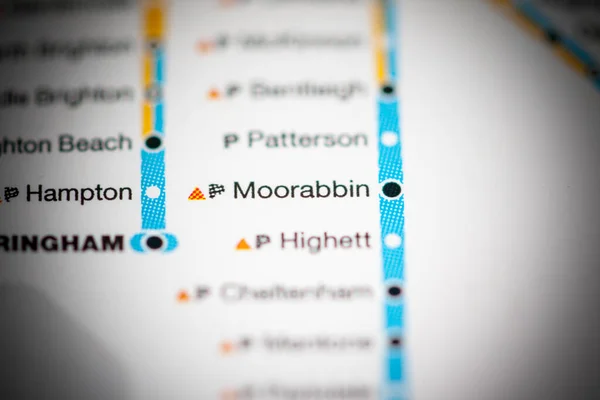 Caboolture Station Brisbane Metro Map — Stock Photo ...