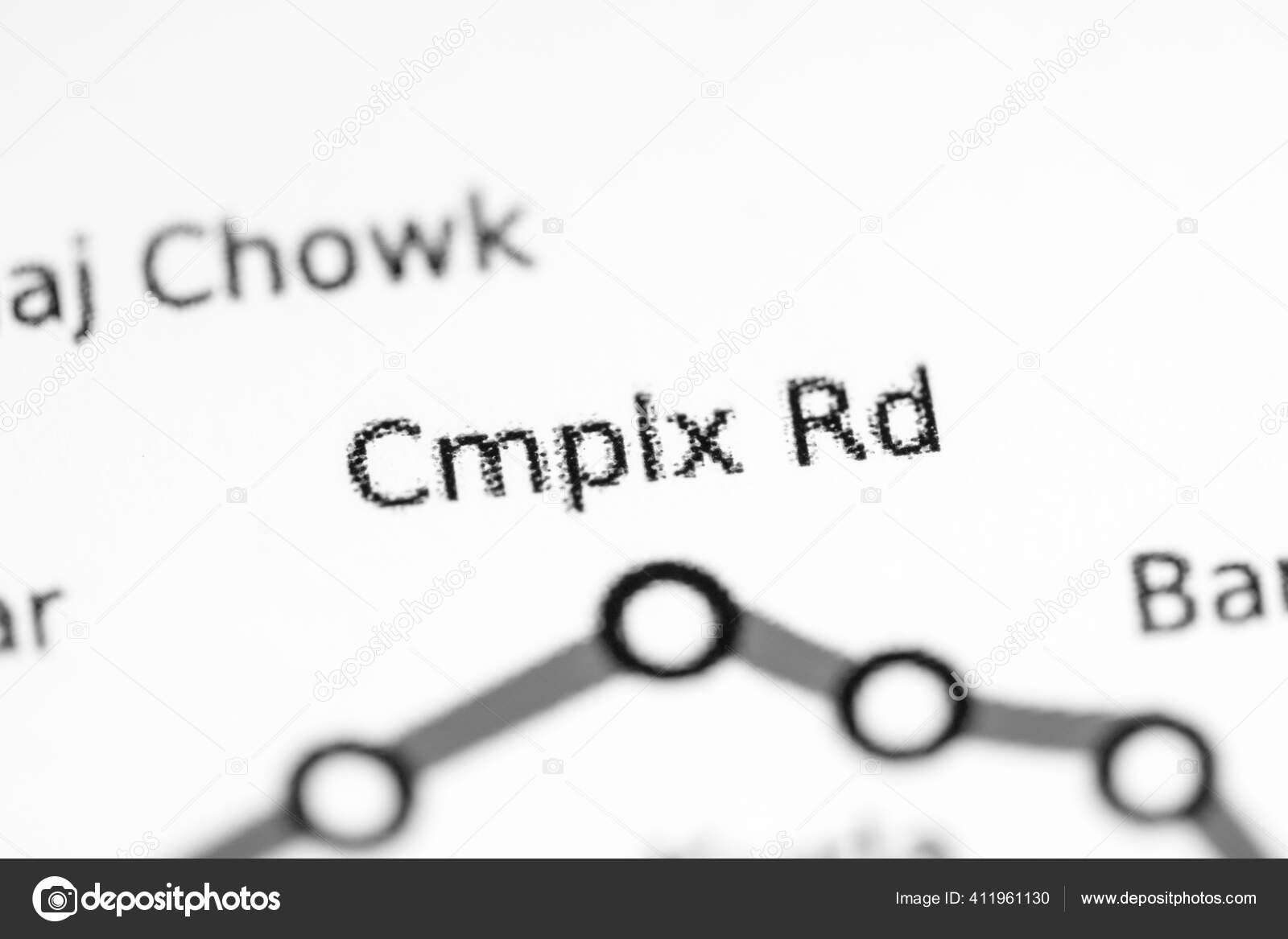 Estación Cmplx Mapa Del Metro Mumbai — Foto de stock #411961130 ...